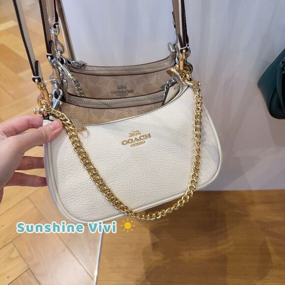 Coach | Bags | Nwt Coach Teri Mini Crossbody Bag Cw39 Pebbled ...